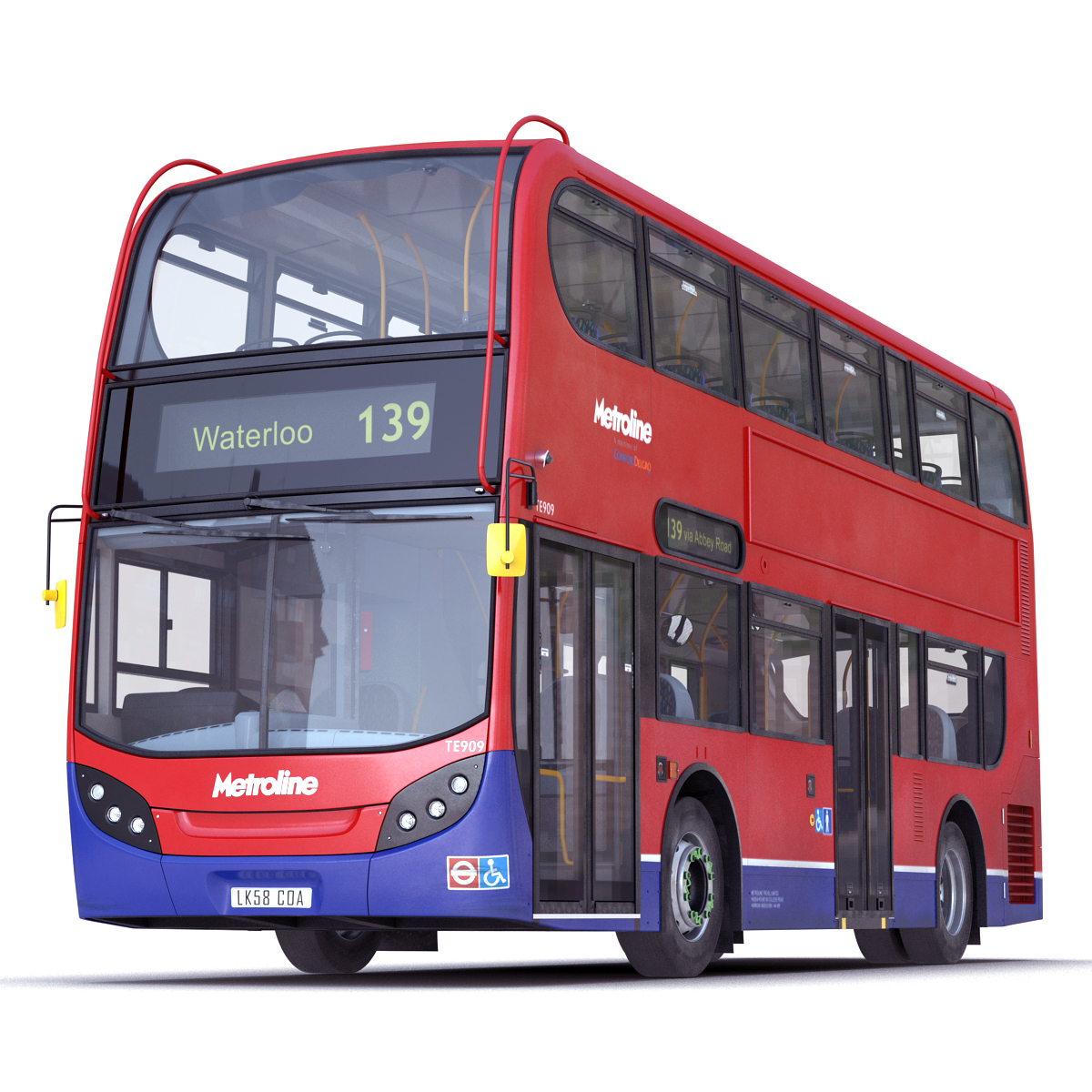 london bus enviro 400 3d c4d
