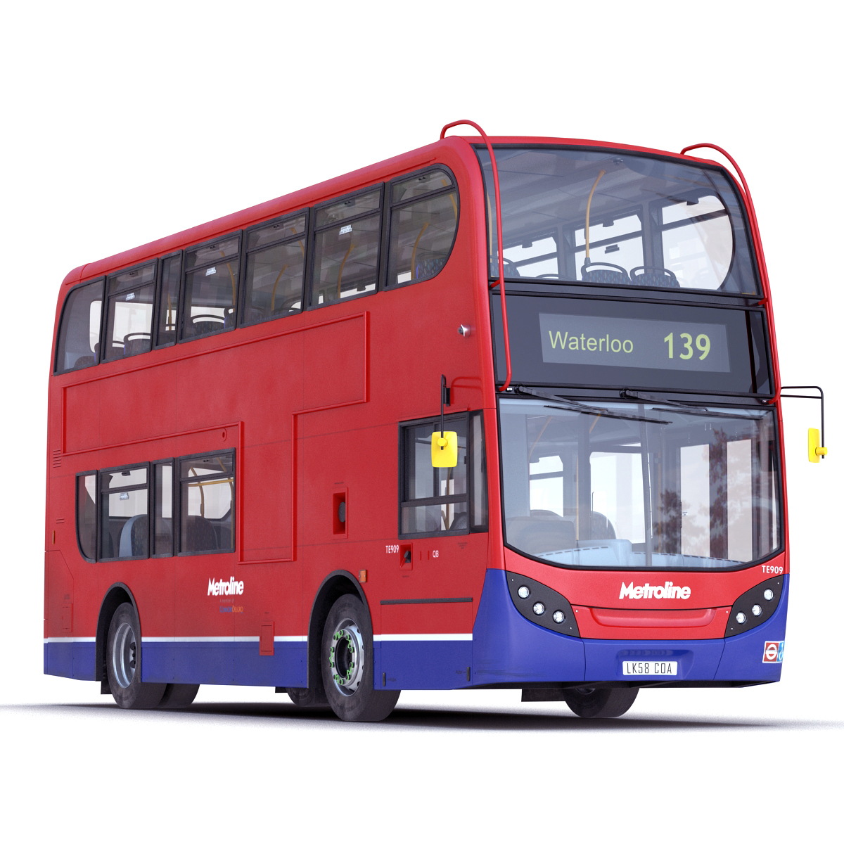 london bus enviro 400 3d c4d
