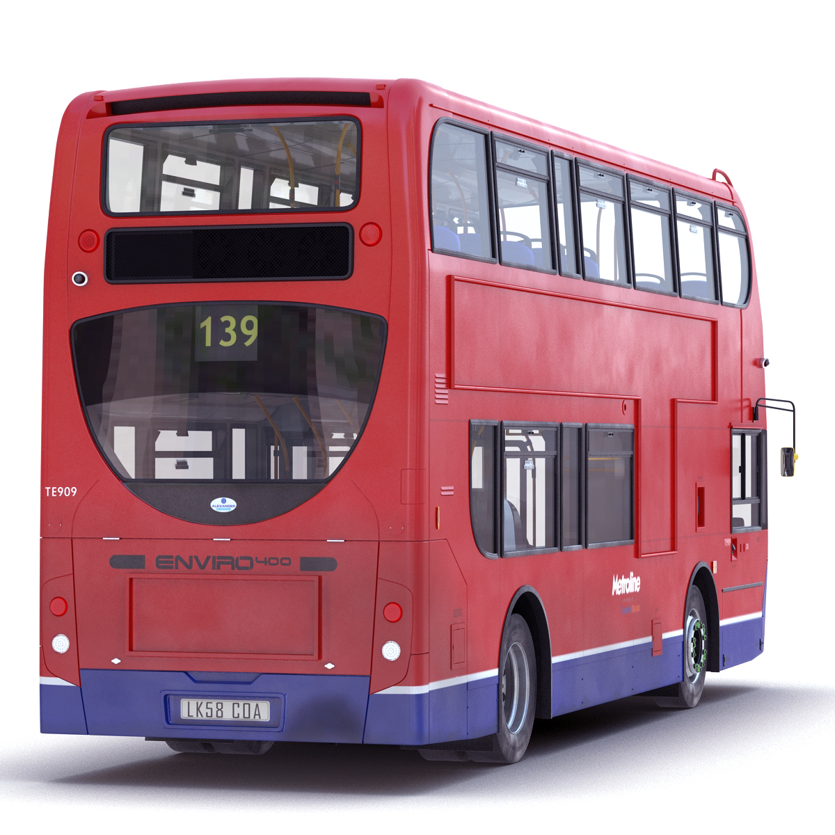 london bus enviro 400 3d c4d