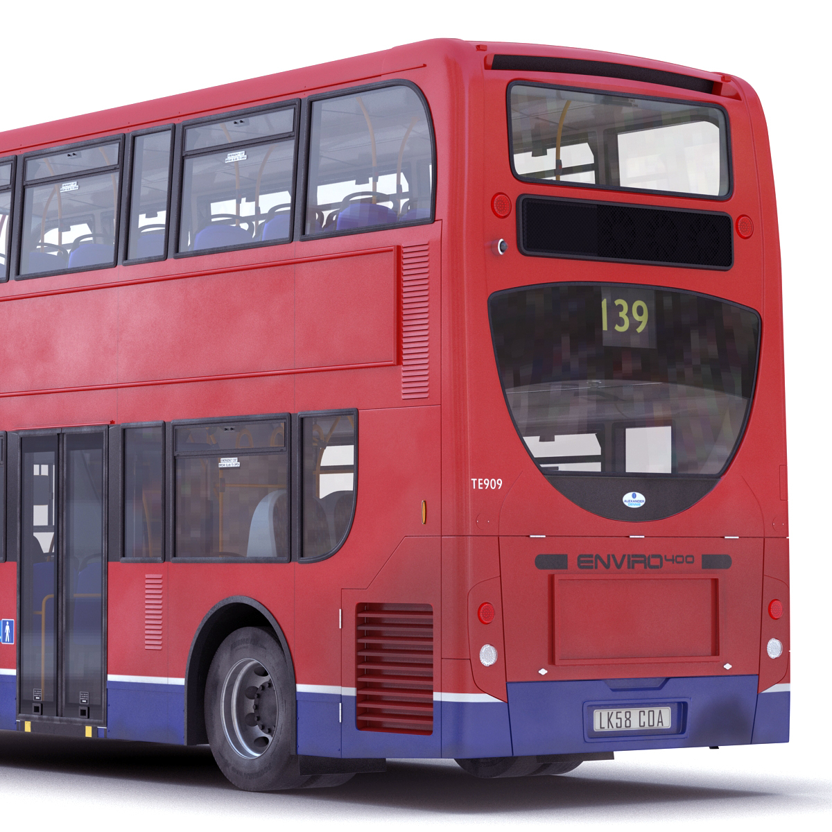 london bus enviro 400 3d c4d