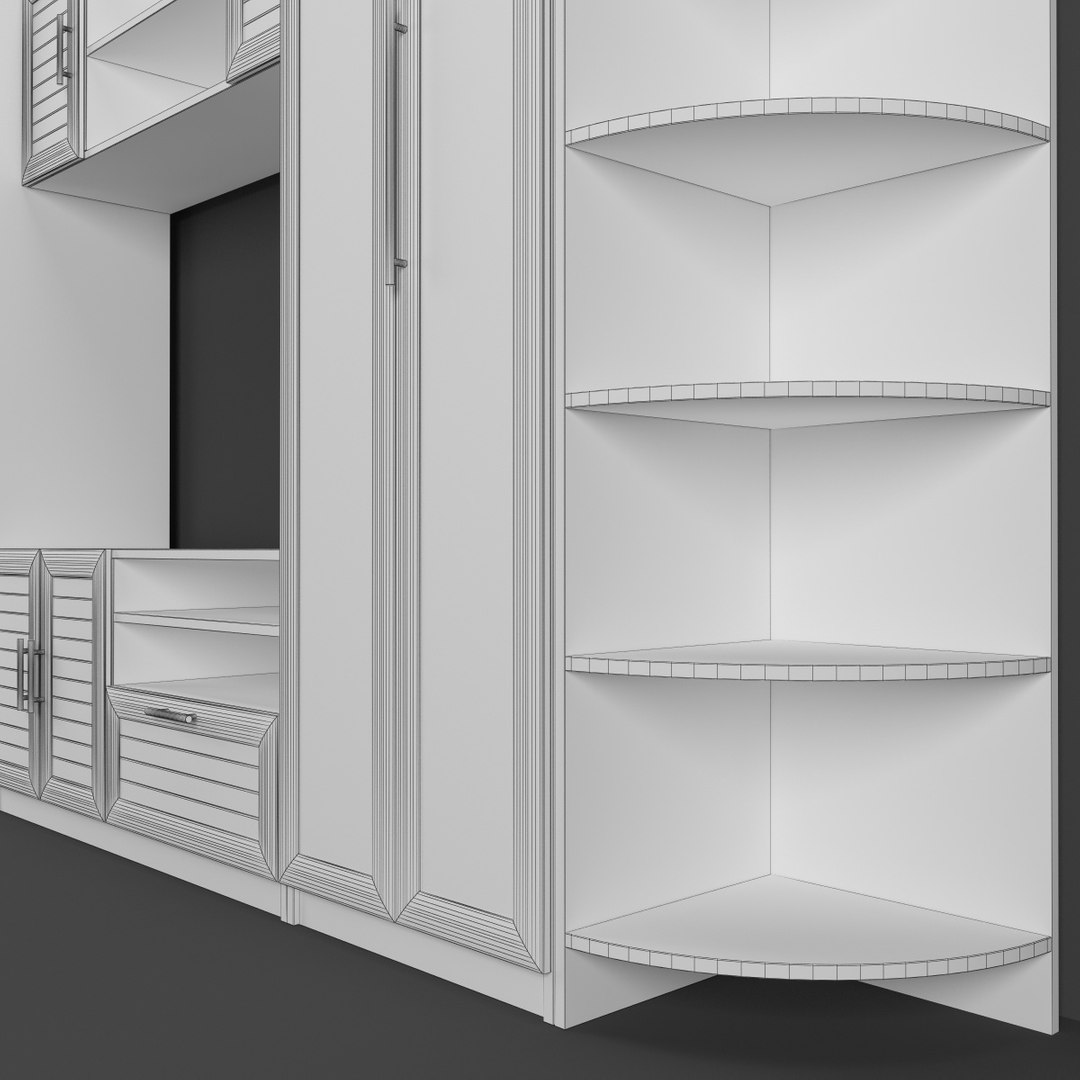 Wall Unit 3d Model