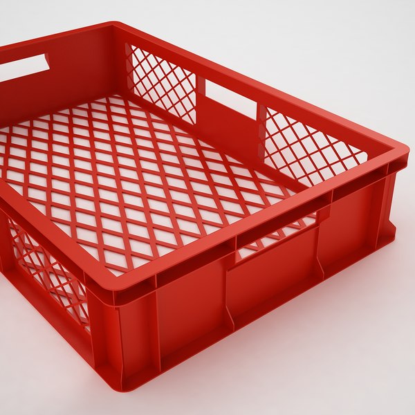plastic crate 3d model