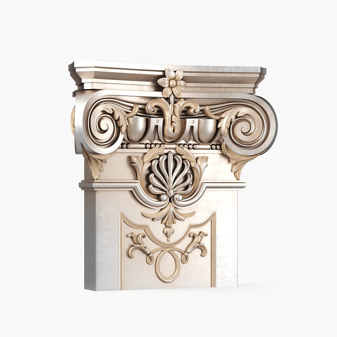 Carved Column Capital Model - TurboSquid 1778673
