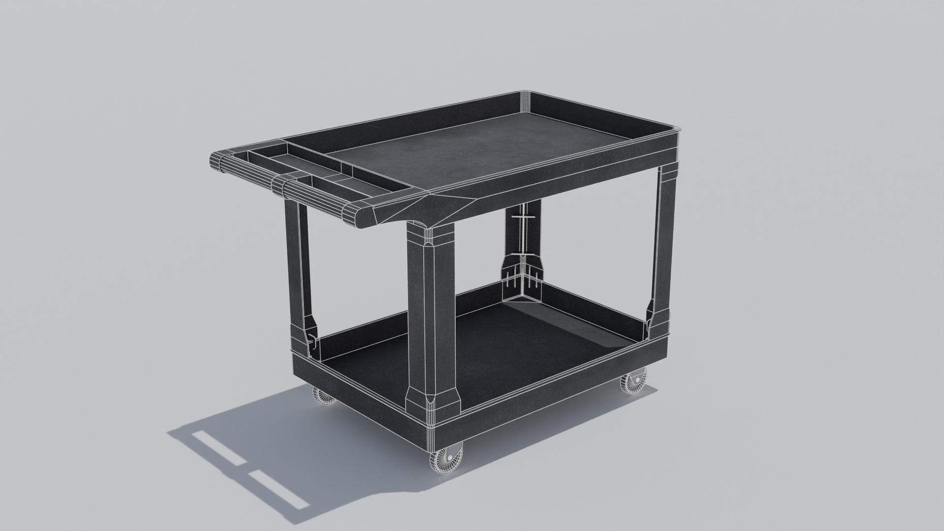 3D Industrial Utility Cart With 4k Textures Low-poly - TurboSquid 1961795