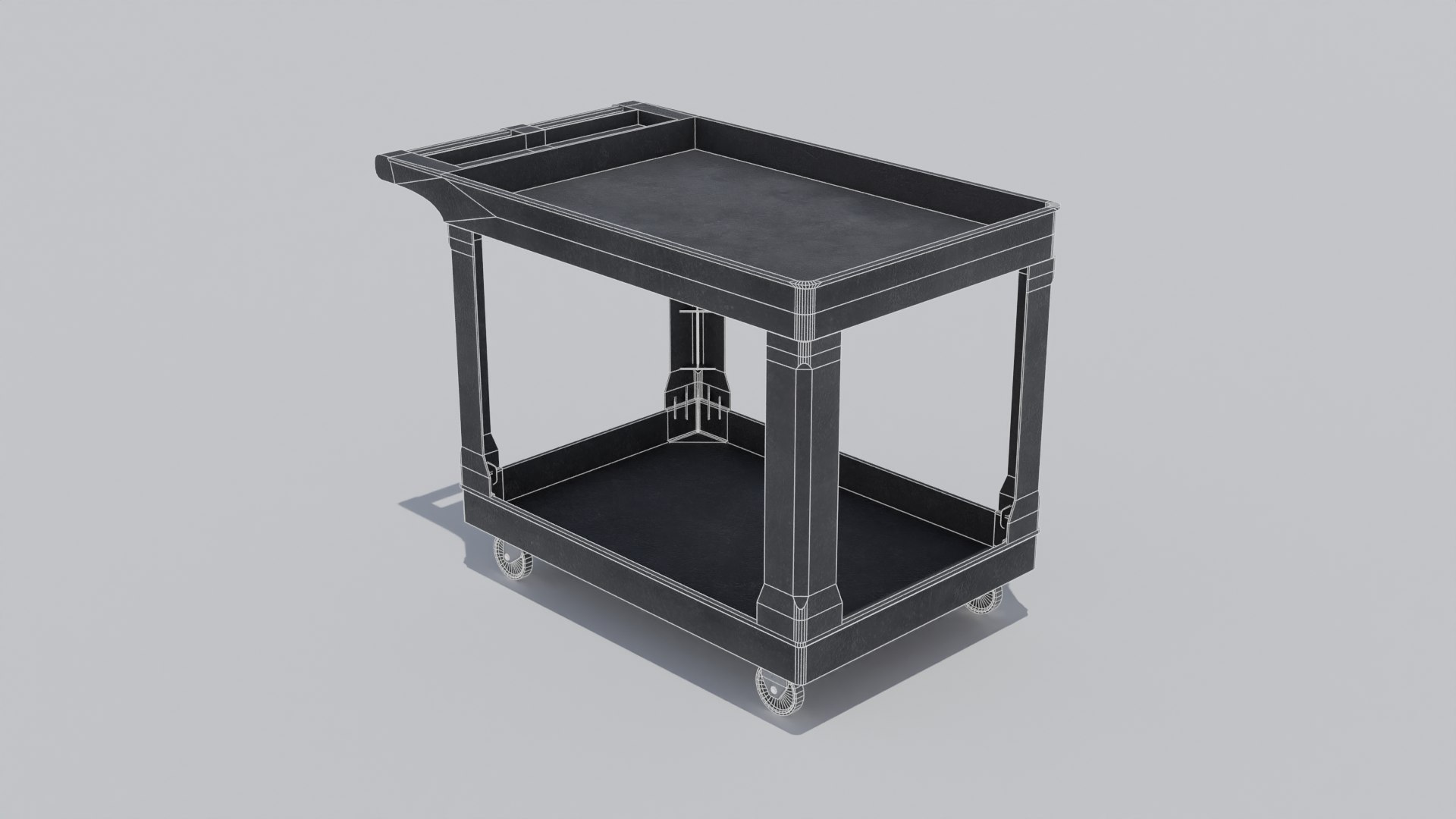 3D Industrial Utility Cart With 4k Textures Low-poly - TurboSquid 1961795