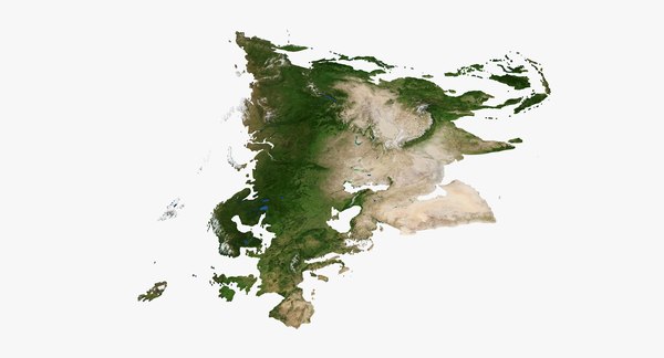 유라시아 대륙지도 3D 모델 - TurboSquid 1463608