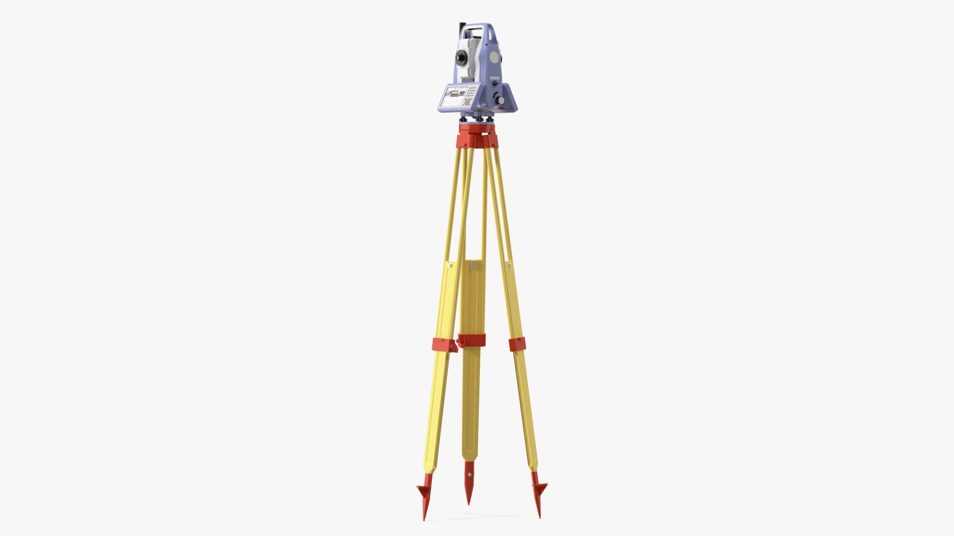 Digital Electronic Theodolite Surveying Instrument with Tripod 3D model ...