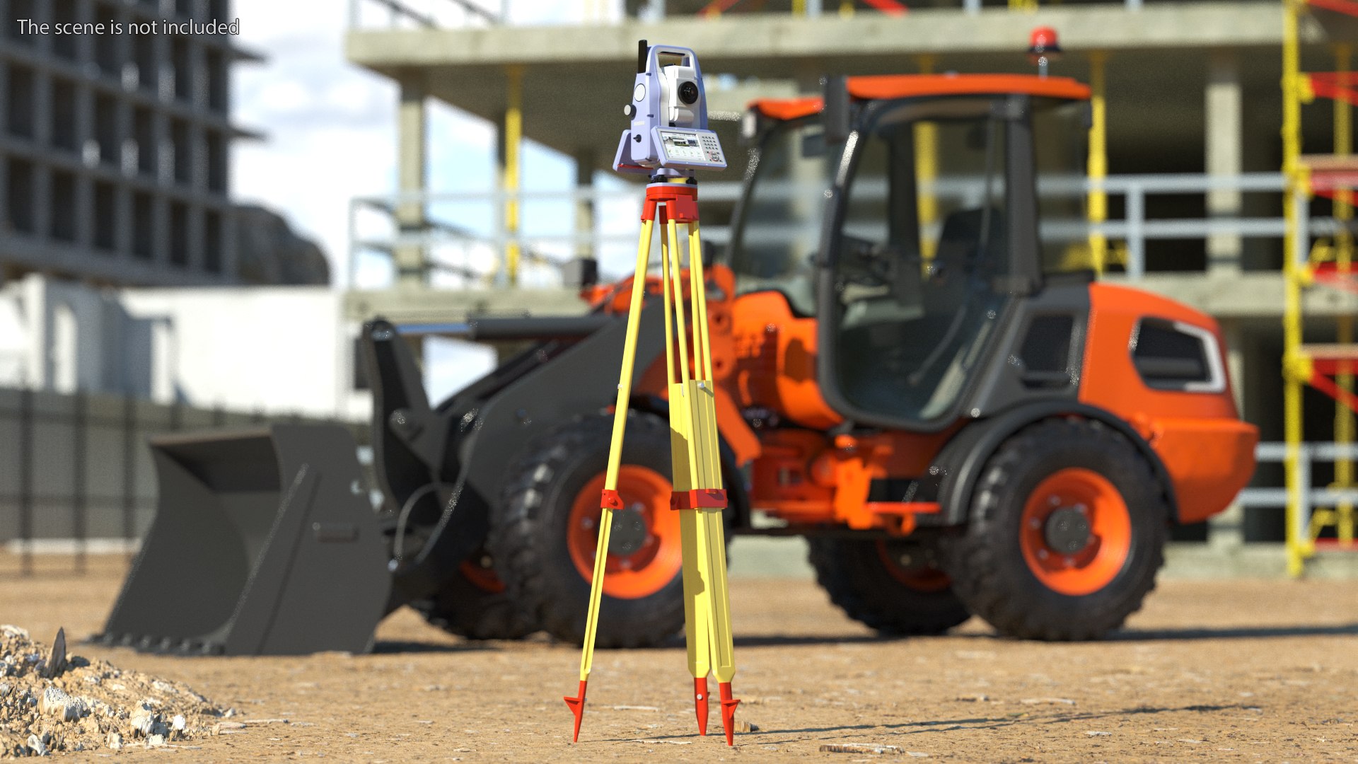 Digital Electronic Theodolite Surveying Instrument With Tripod 3D Model ...