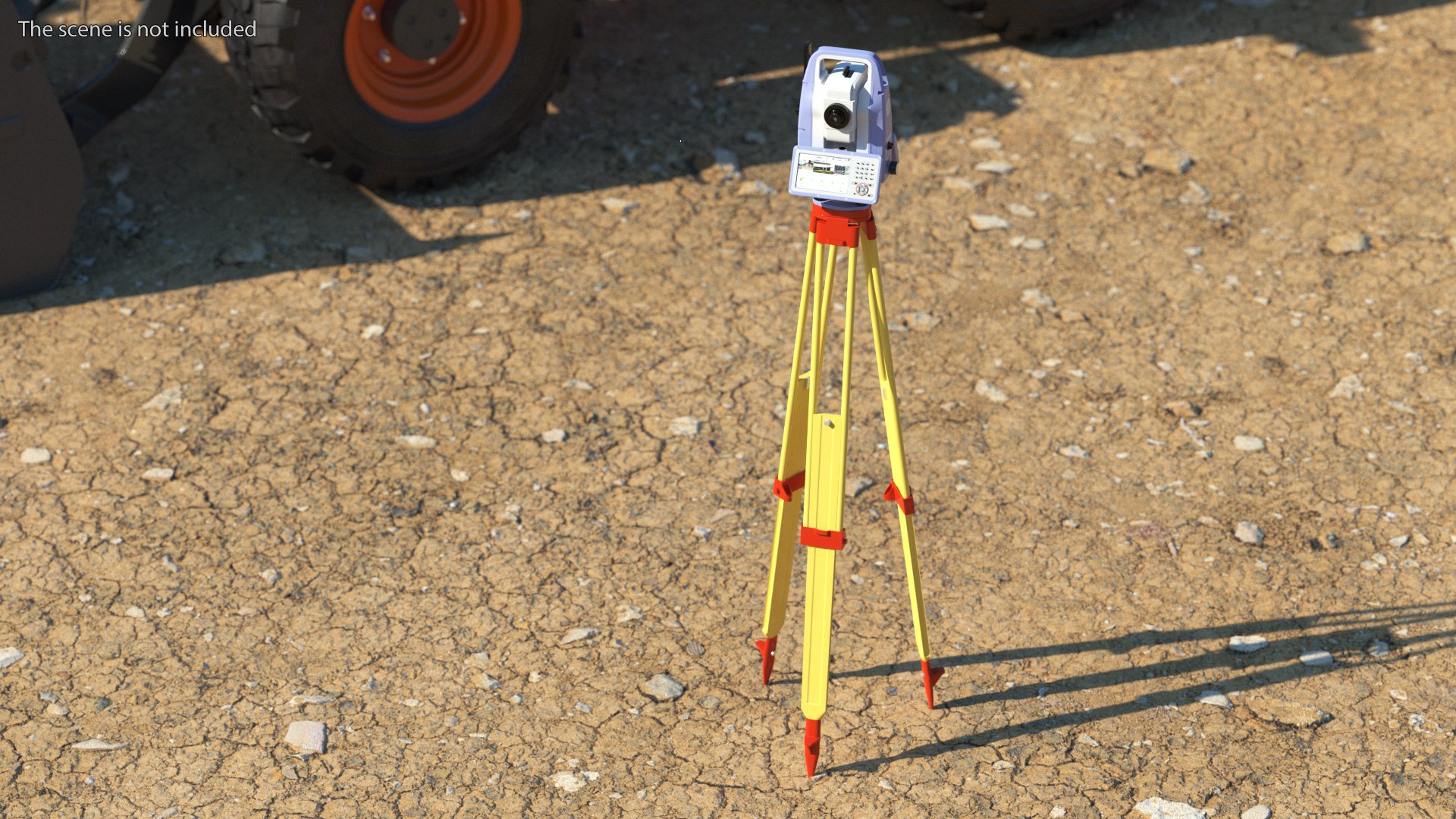 Digital Electronic Theodolite Surveying Instrument With Tripod 3D Model ...