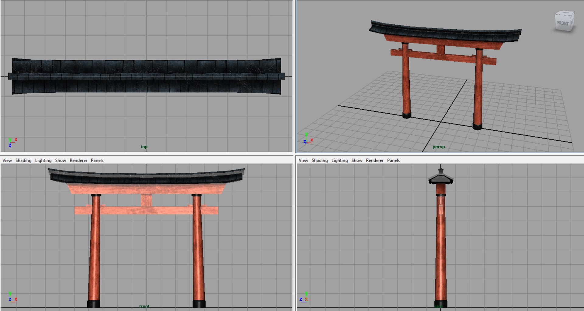 Torii Gate 3D - TurboSquid 1516194