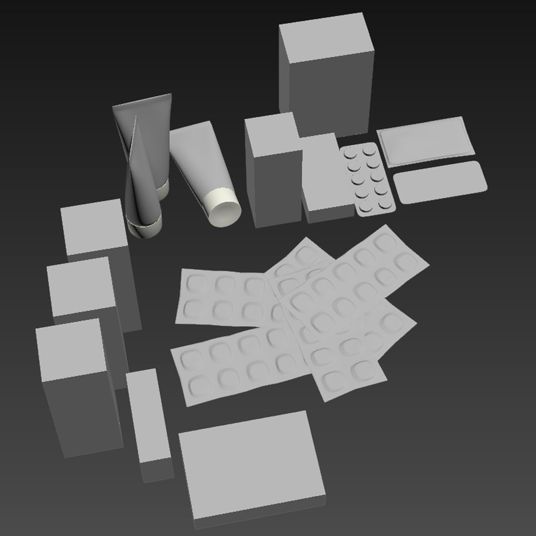 3D Model Medical Preparations Antibiotic - TurboSquid 1395075