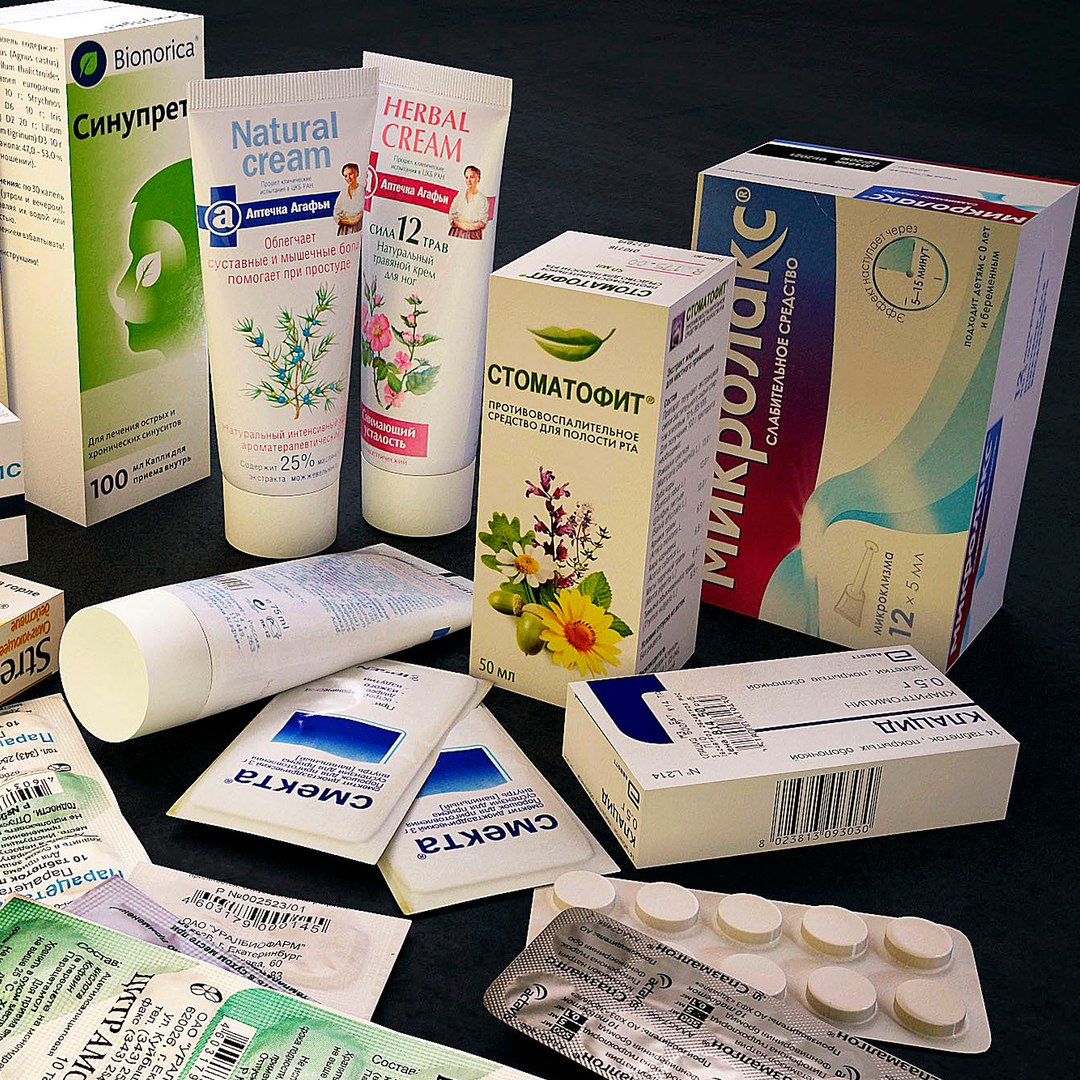 3D Model Medical Preparations Antibiotic - TurboSquid 1395075