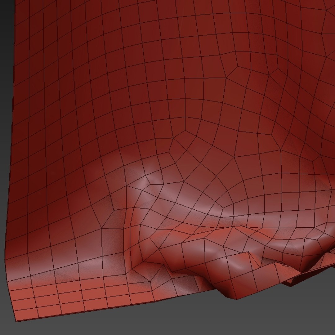 3D Model Beige Tulle - TurboSquid 1371609