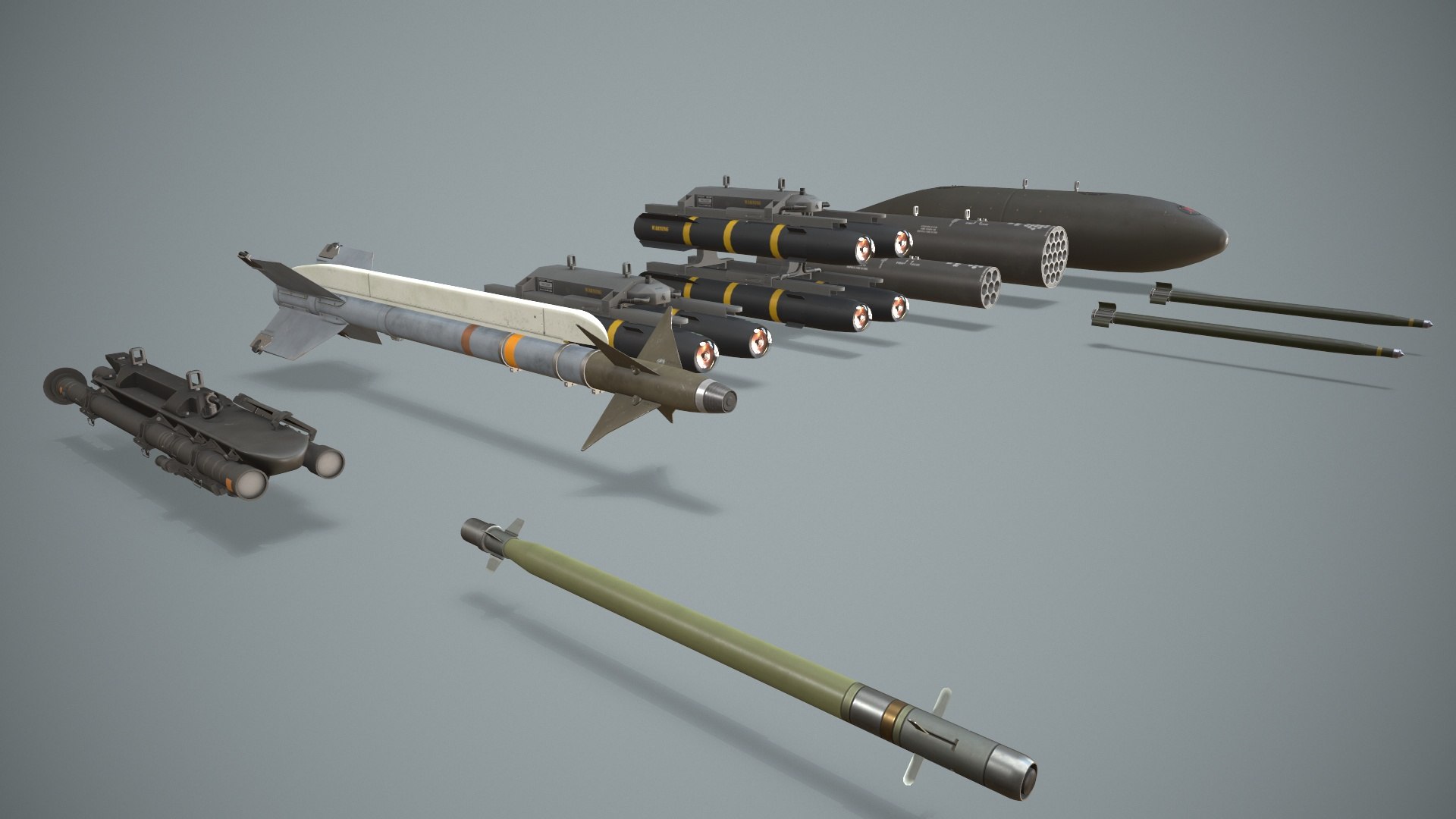 Apache AH-64D Japan Ground Defense Complex Animation 3D model ...