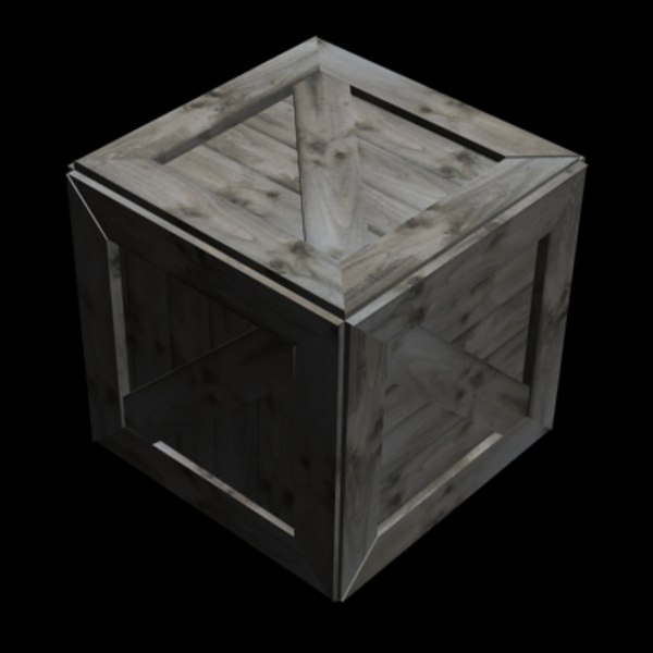 3d model crate