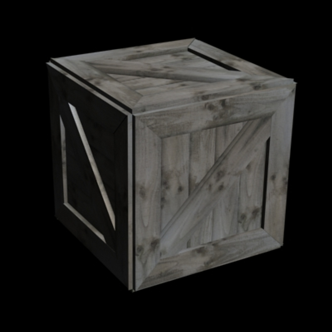 3d model crate