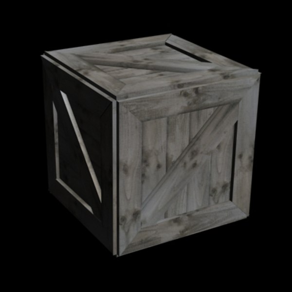 3d model crate