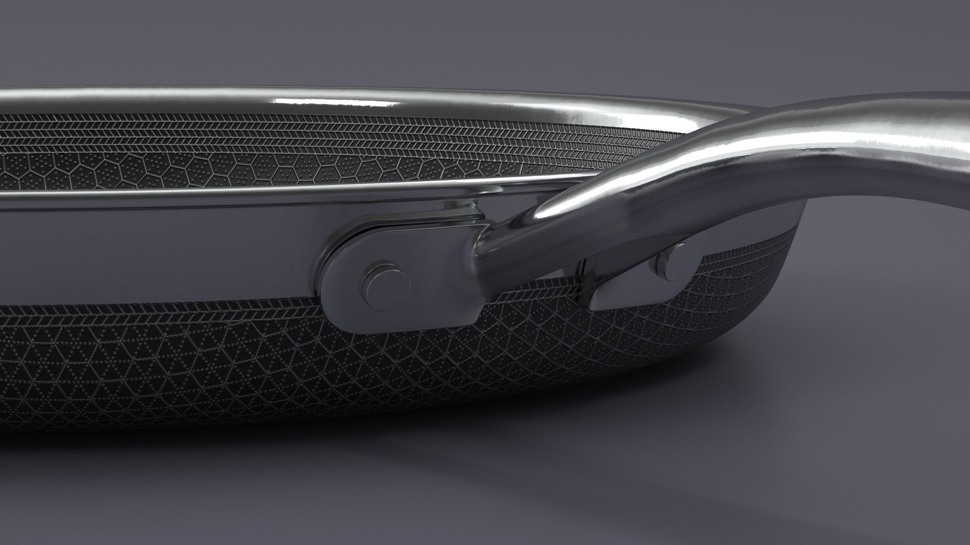 3D HexClad Hybrid Nonstick Pan 12-inch - TurboSquid 2193350