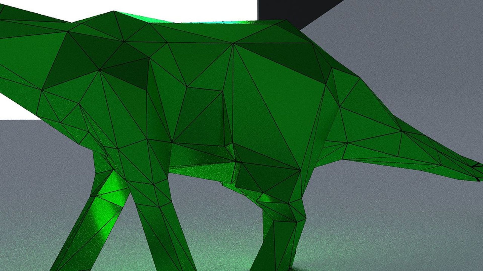 Low-poly Printer Barosaur Low-poly 3D Model - TurboSquid 1825862