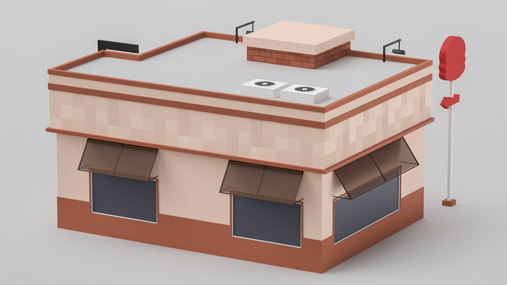 Low Poly Buildings Collection 03 3D - TurboSquid 1836197