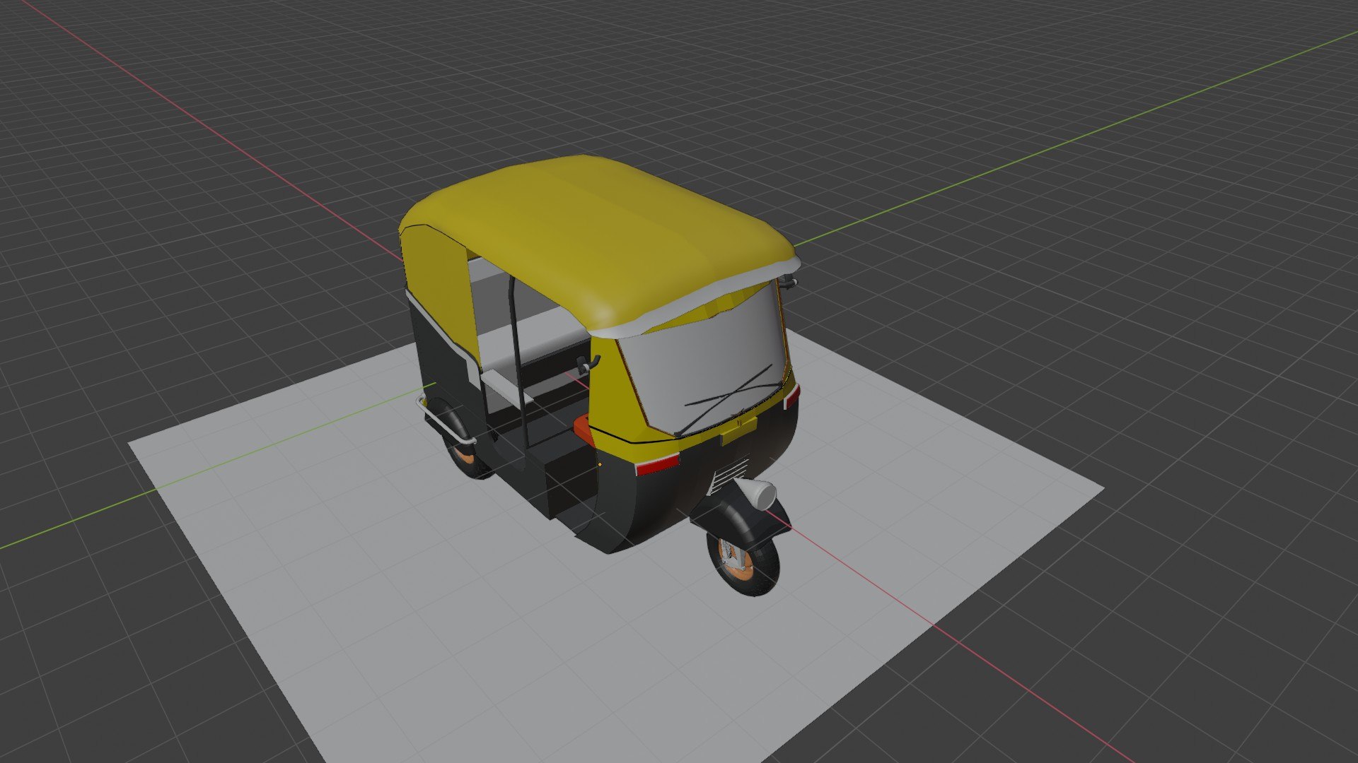 Auto rikshaw 3D model - TurboSquid 1917901