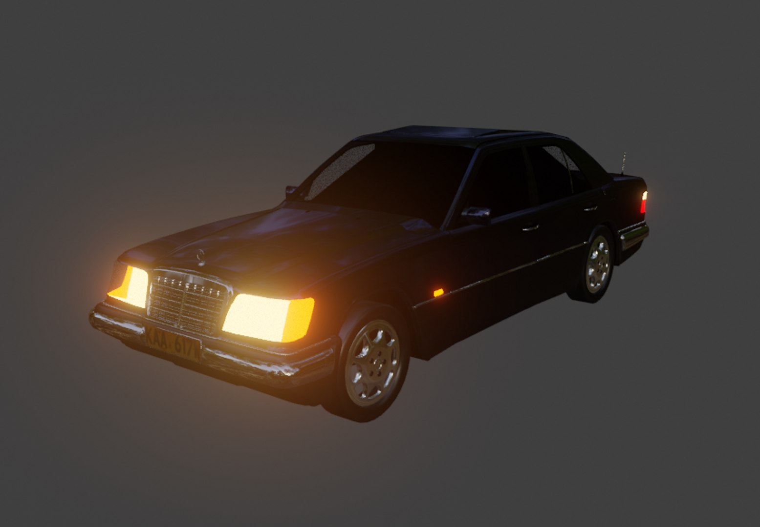 3D mercedes benz w124 model - TurboSquid 1490329