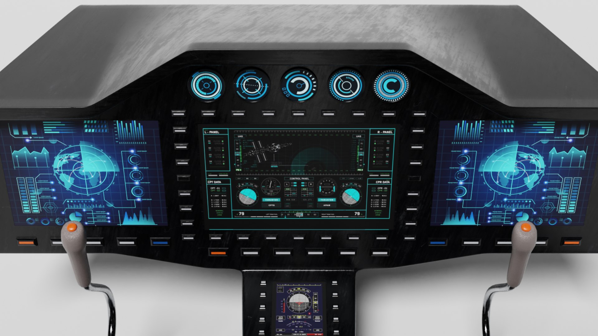 3D Aircraft Cockpit - TurboSquid 1775365
