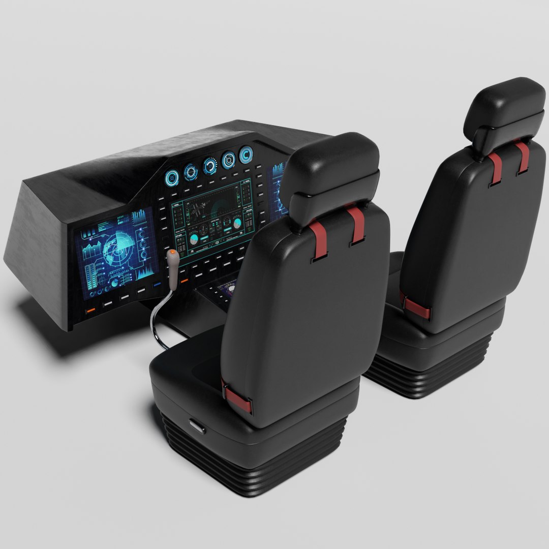 3D Aircraft Cockpit - TurboSquid 1775365