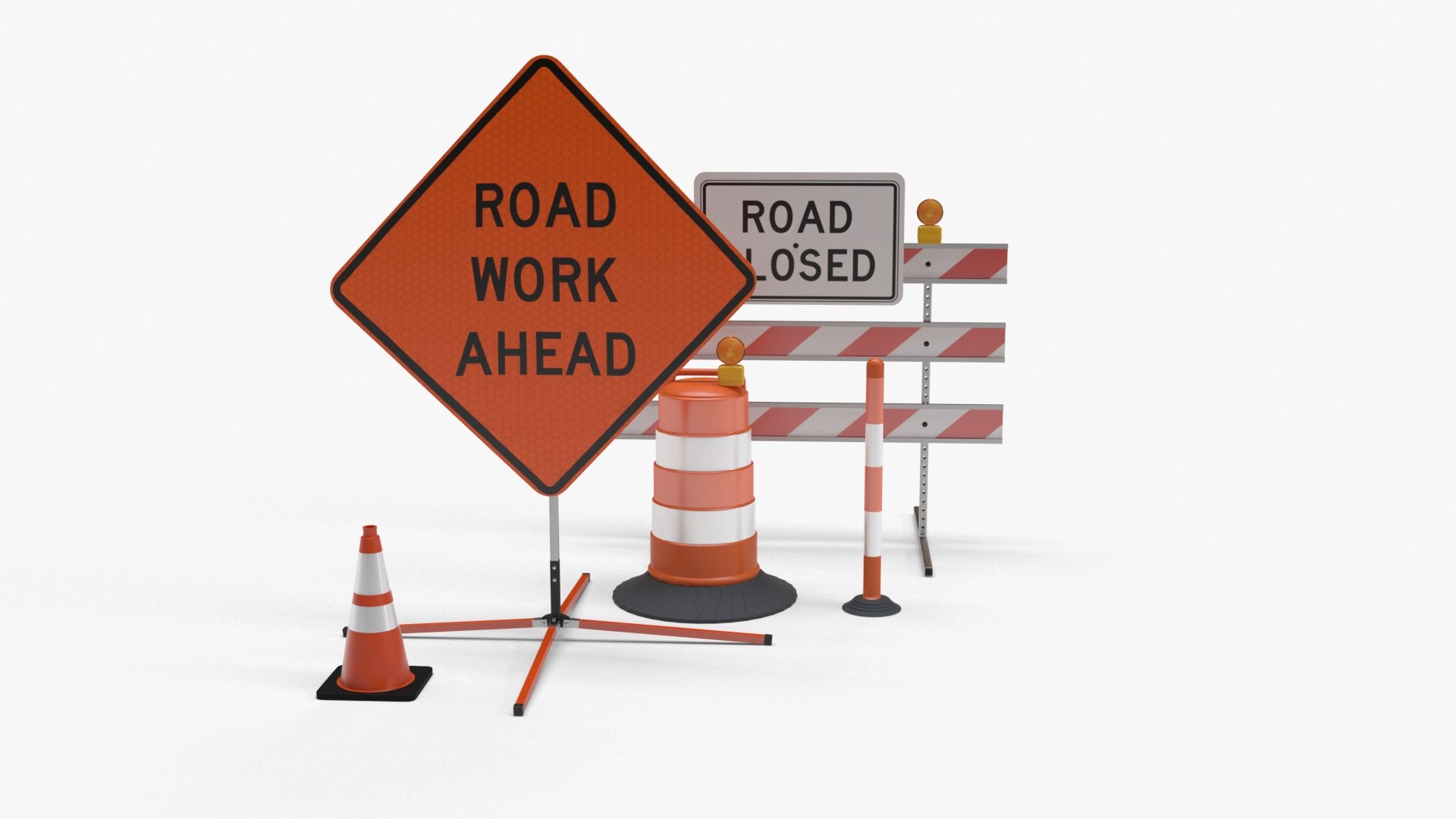 Road Construction 1 3D Model - TurboSquid 1579341