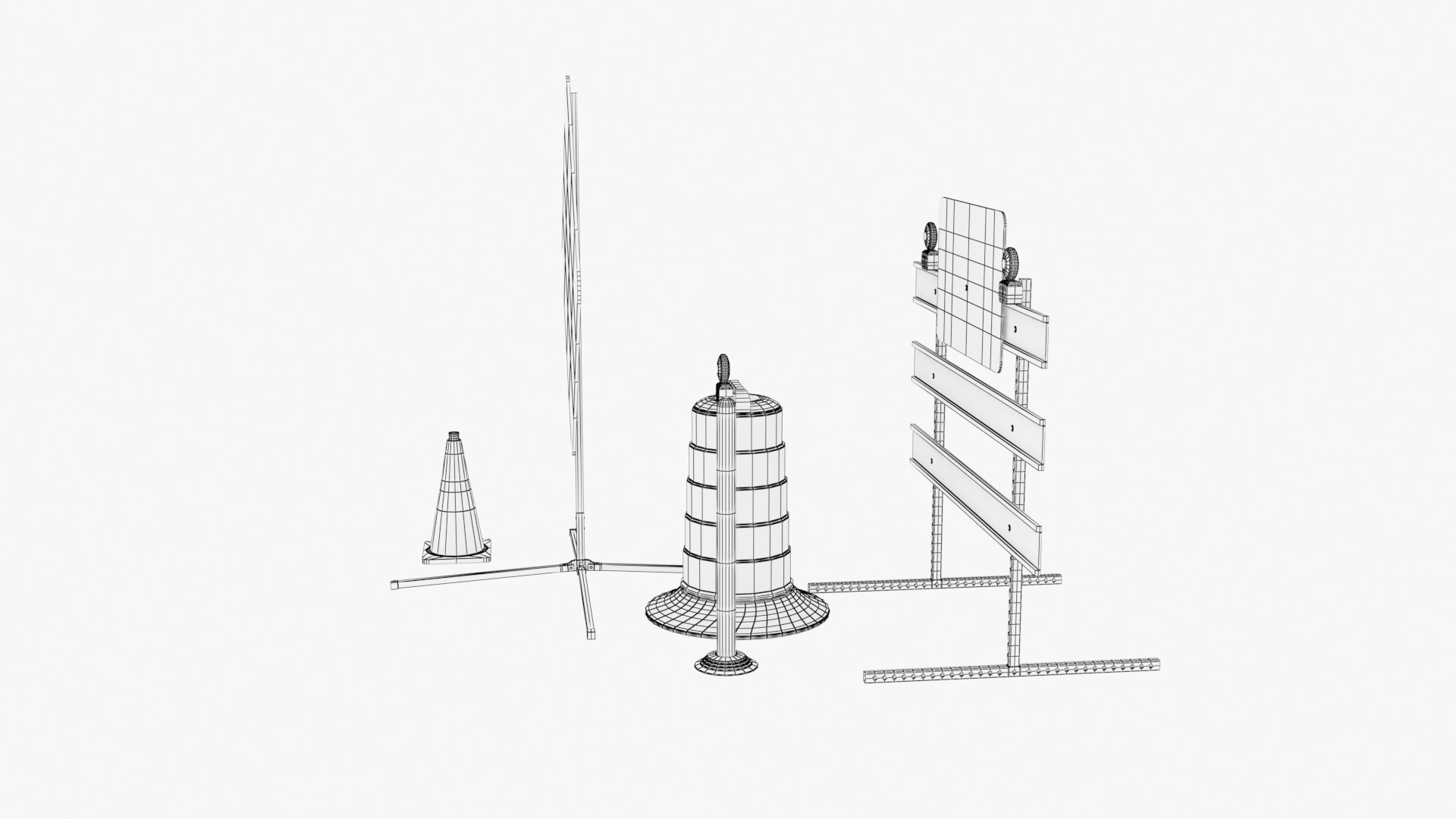Road Construction 1 3D Model - TurboSquid 1579341