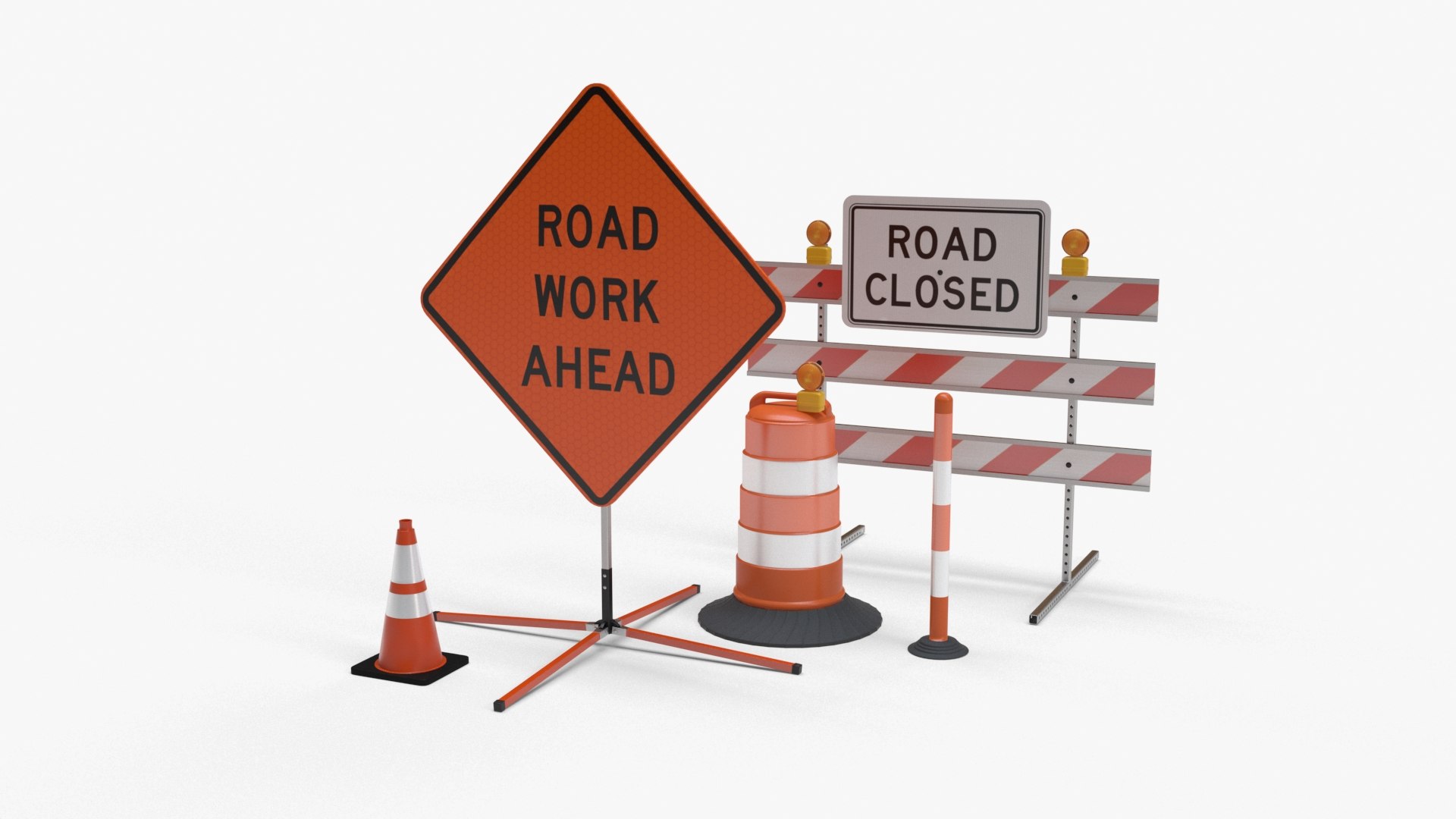 Road Construction 1 3D Model - TurboSquid 1579341