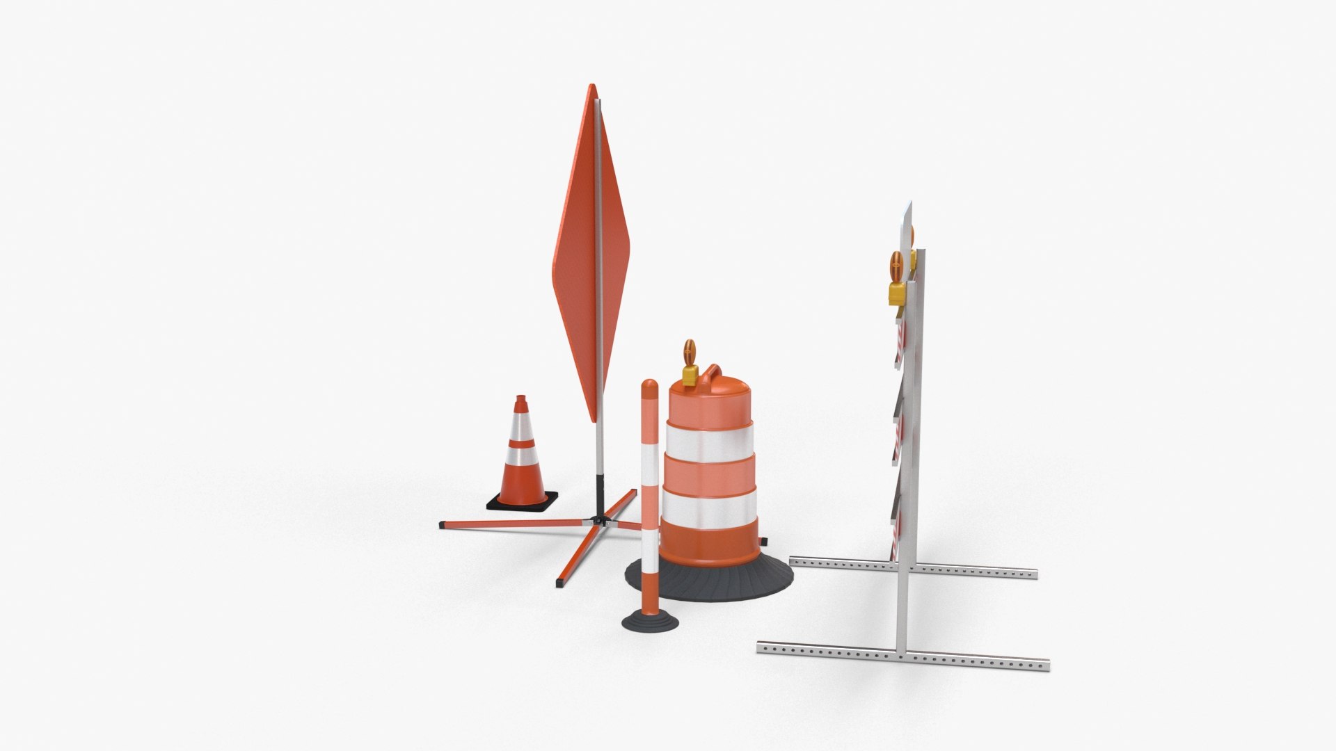 Road Construction 1 3D Model - TurboSquid 1579341