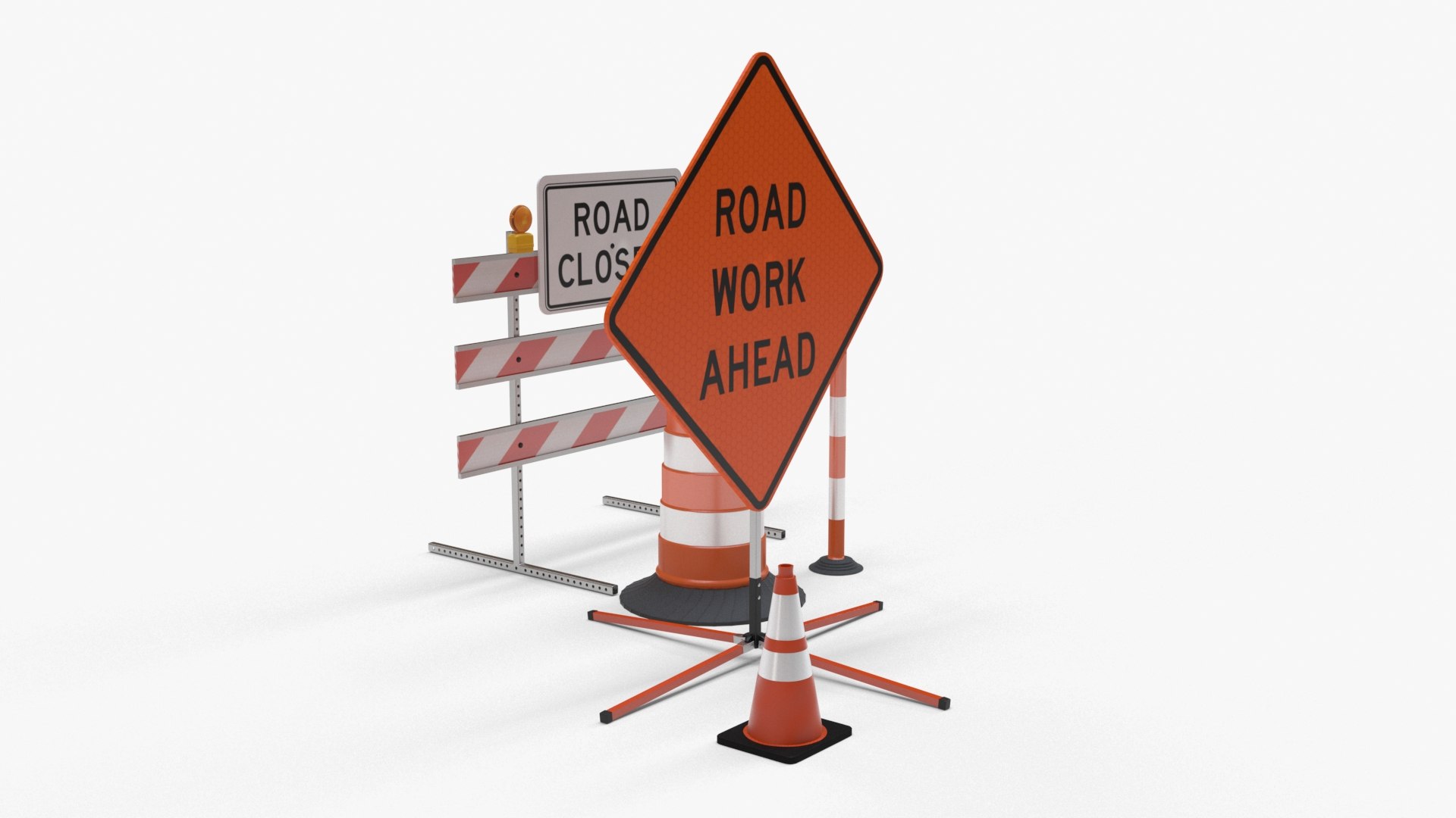 Road Construction 1 3D Model - TurboSquid 1579341