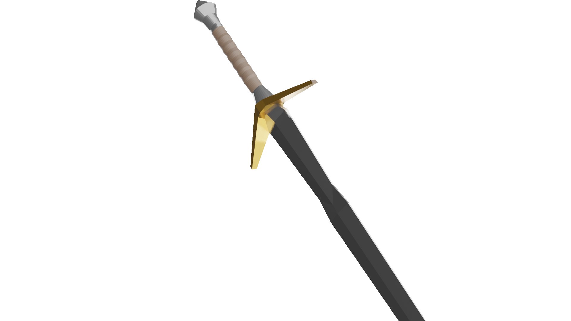 Low-poly Longsword Ready Vr 3D Model - TurboSquid 1616447