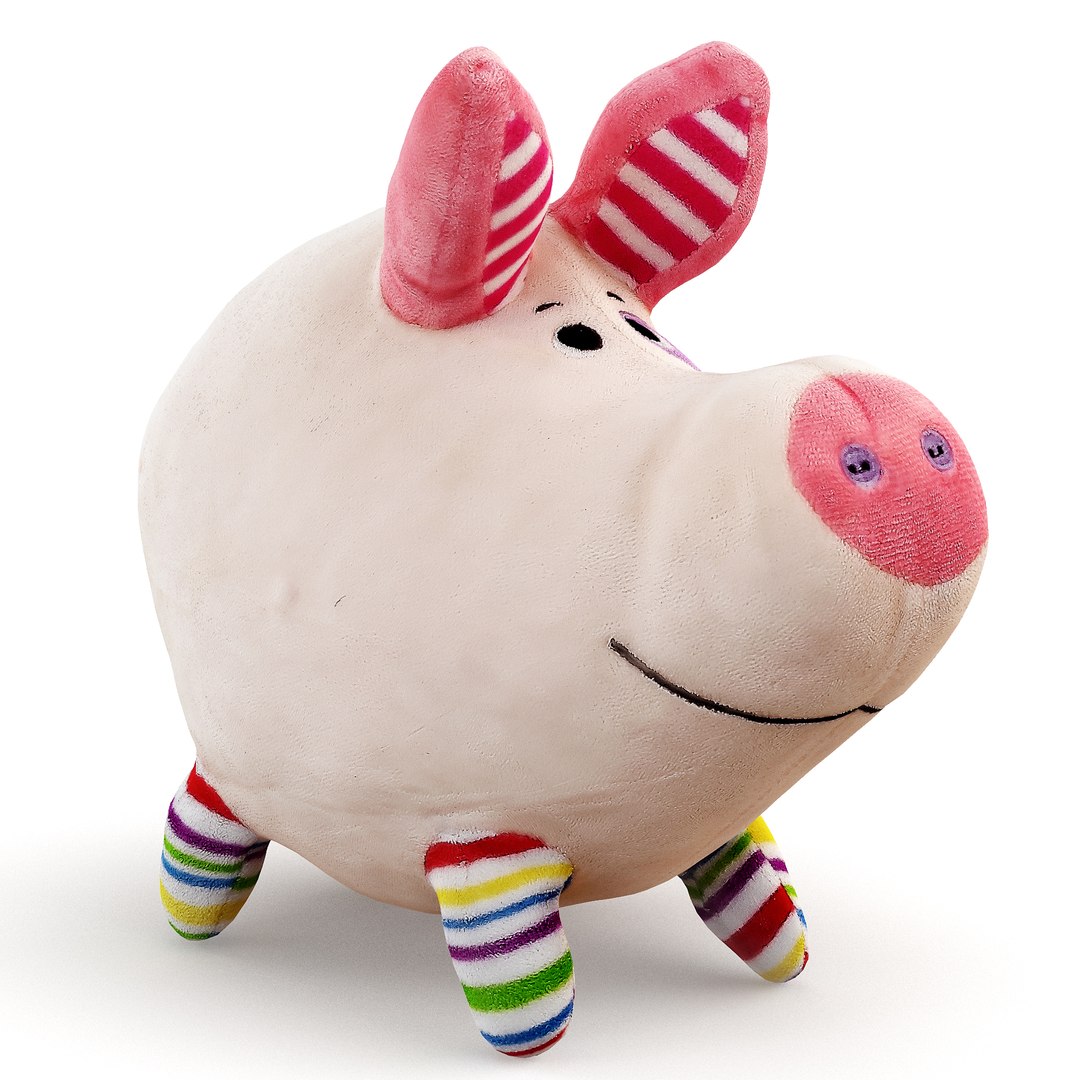 Soft Plush Toy Pig 3D Model - TurboSquid 2035270