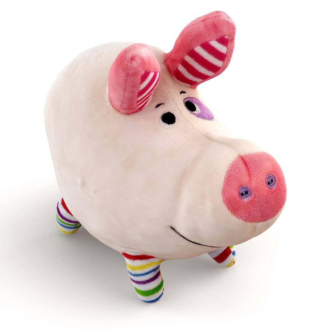 Soft Plush Toy Pig 3D Model - TurboSquid 2035270