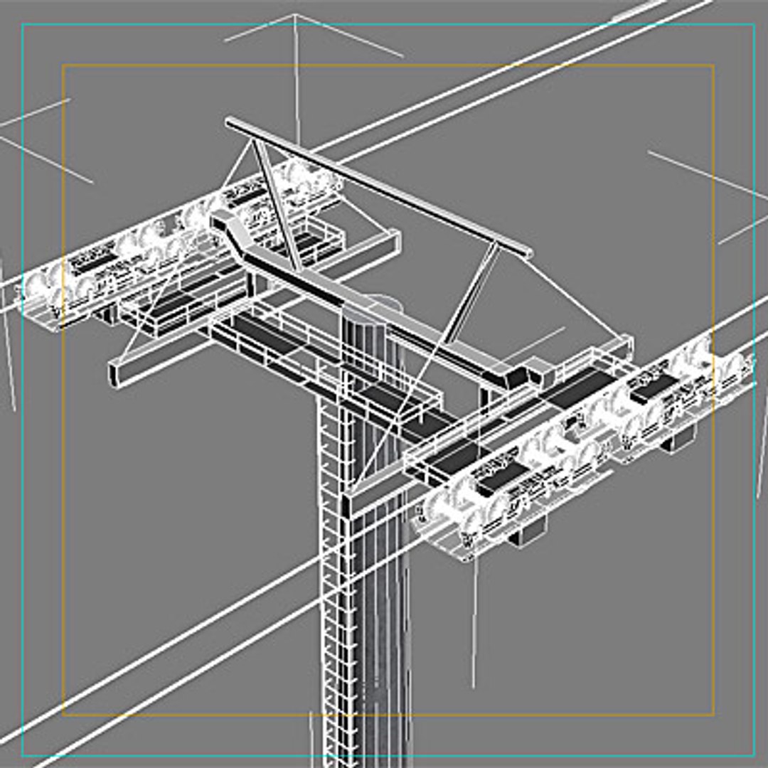 Cableway Wagon 3d Model