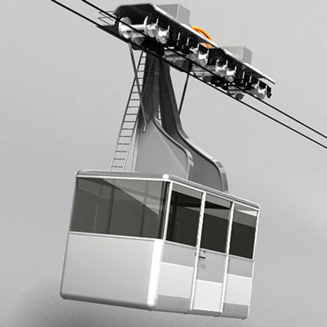 Cableway Wagon 3d Model