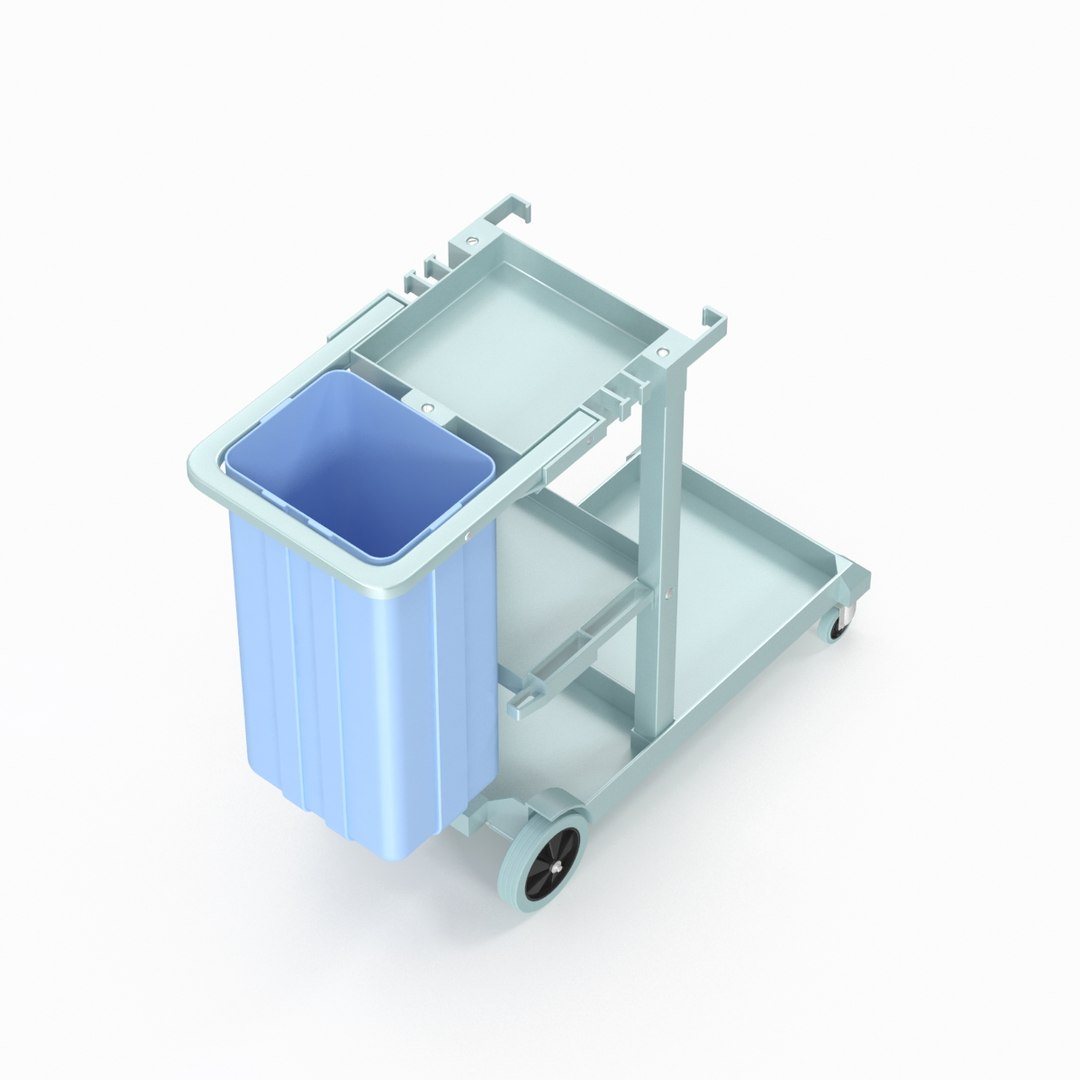 Janitorial cart 3D model - TurboSquid 1168647