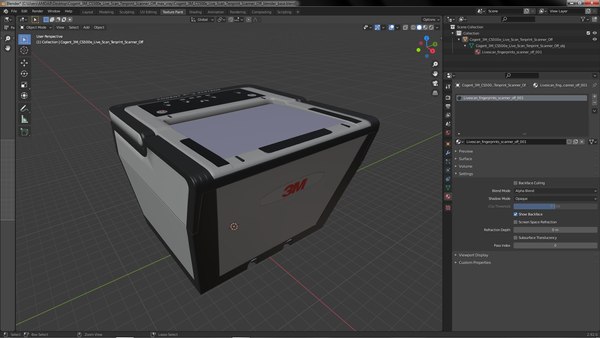 Cogent 3M CS500e Live Scan Tenprint Scanner Off 3D model - TurboSquid ...