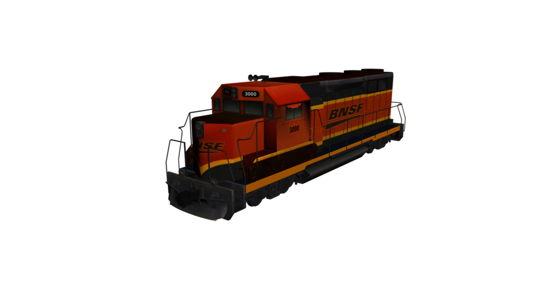 3D EMD GP 40 With Cargo Carriage Train - TurboSquid 2118232