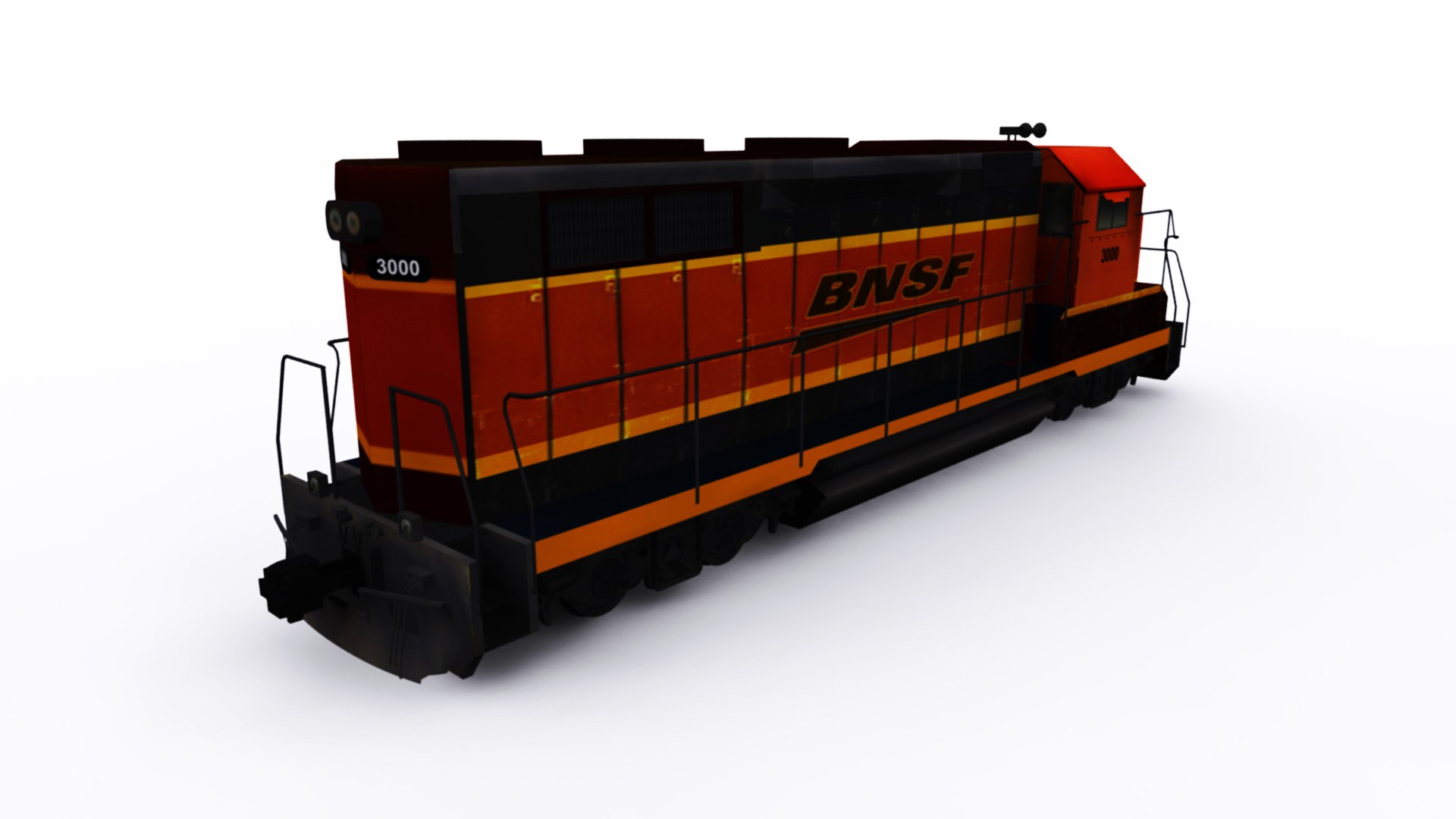 3D EMD GP 40 With Cargo Carriage Train - TurboSquid 2118232