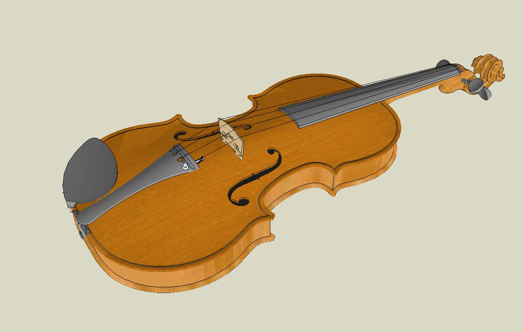 3d Violin
