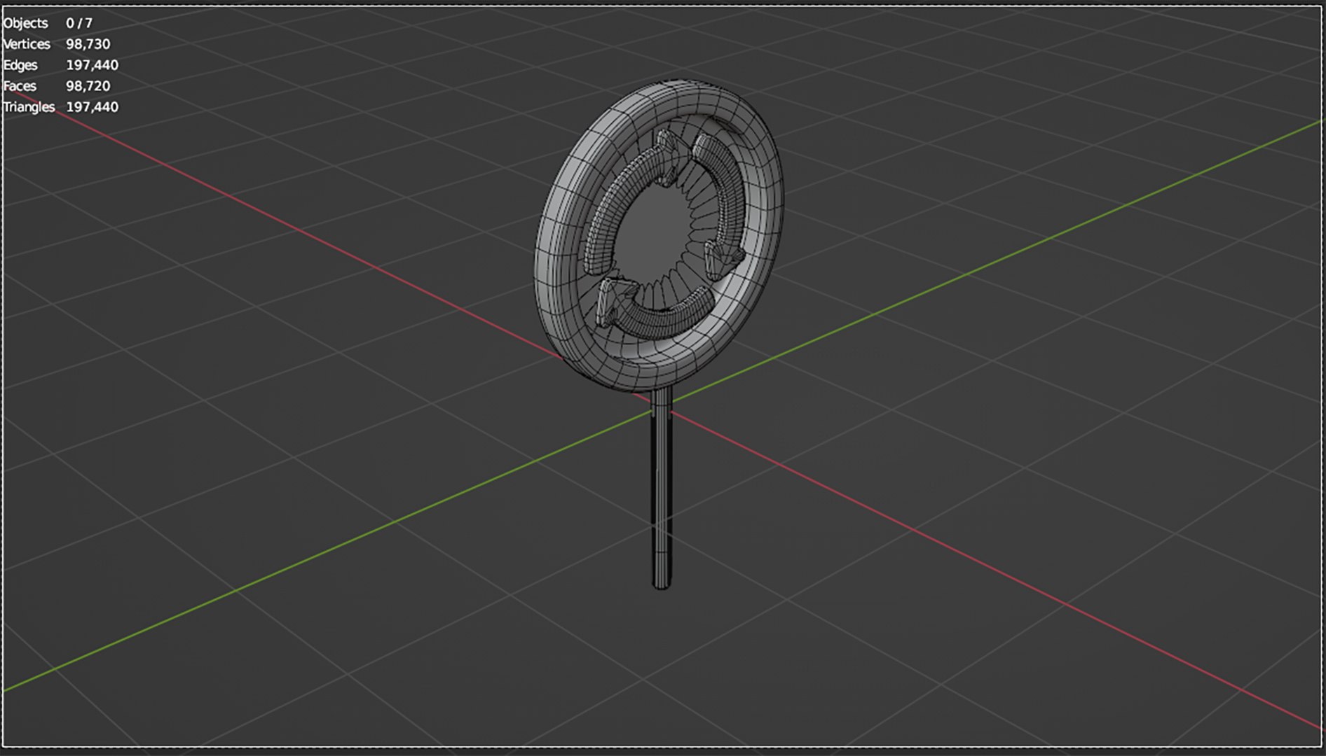 3D Roundabout Circulation Sign Icon - TurboSquid 2018049