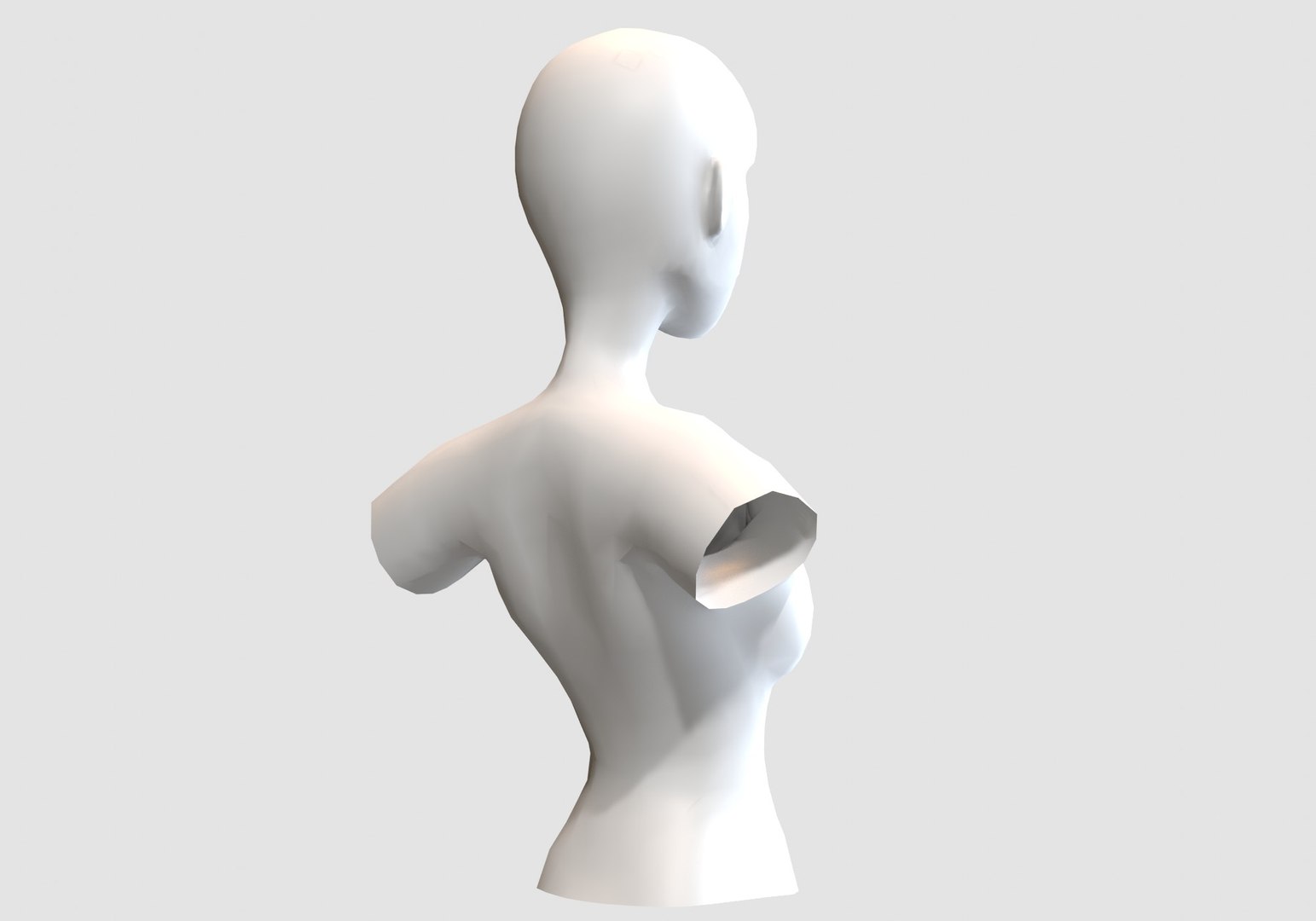 3D Model Basic Female Torso - TurboSquid 1932535