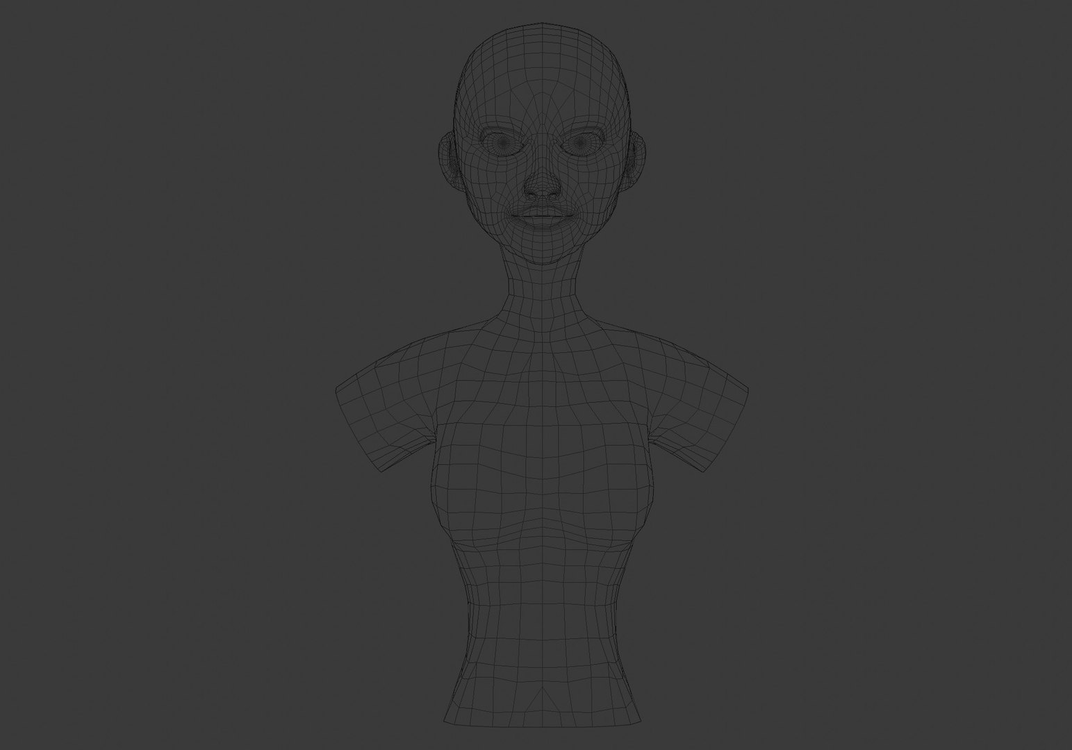 3D Model Basic Female Torso - TurboSquid 1932535