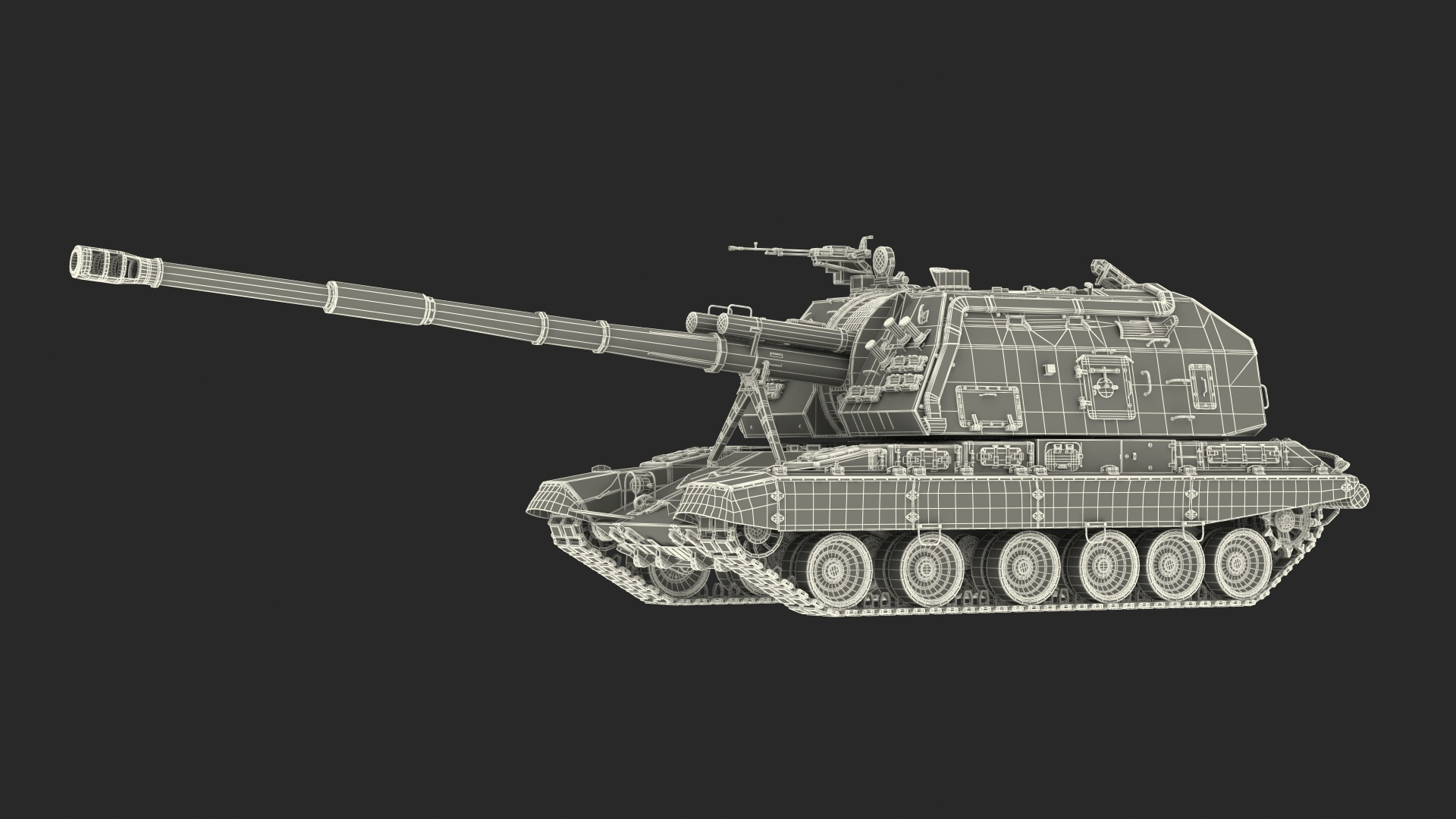 3D 2S19 Msta Green Rigged Model - TurboSquid 1925907