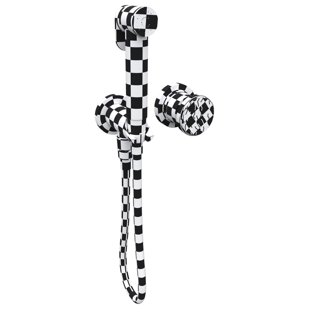 Thg Paris Yoko Ice Wall Mounted Handshower Bidet Tap Wc Douche 3D ...