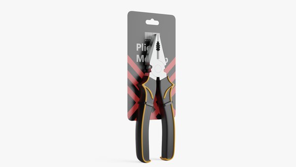 Black pliers packaging 3D - TurboSquid 1668181
