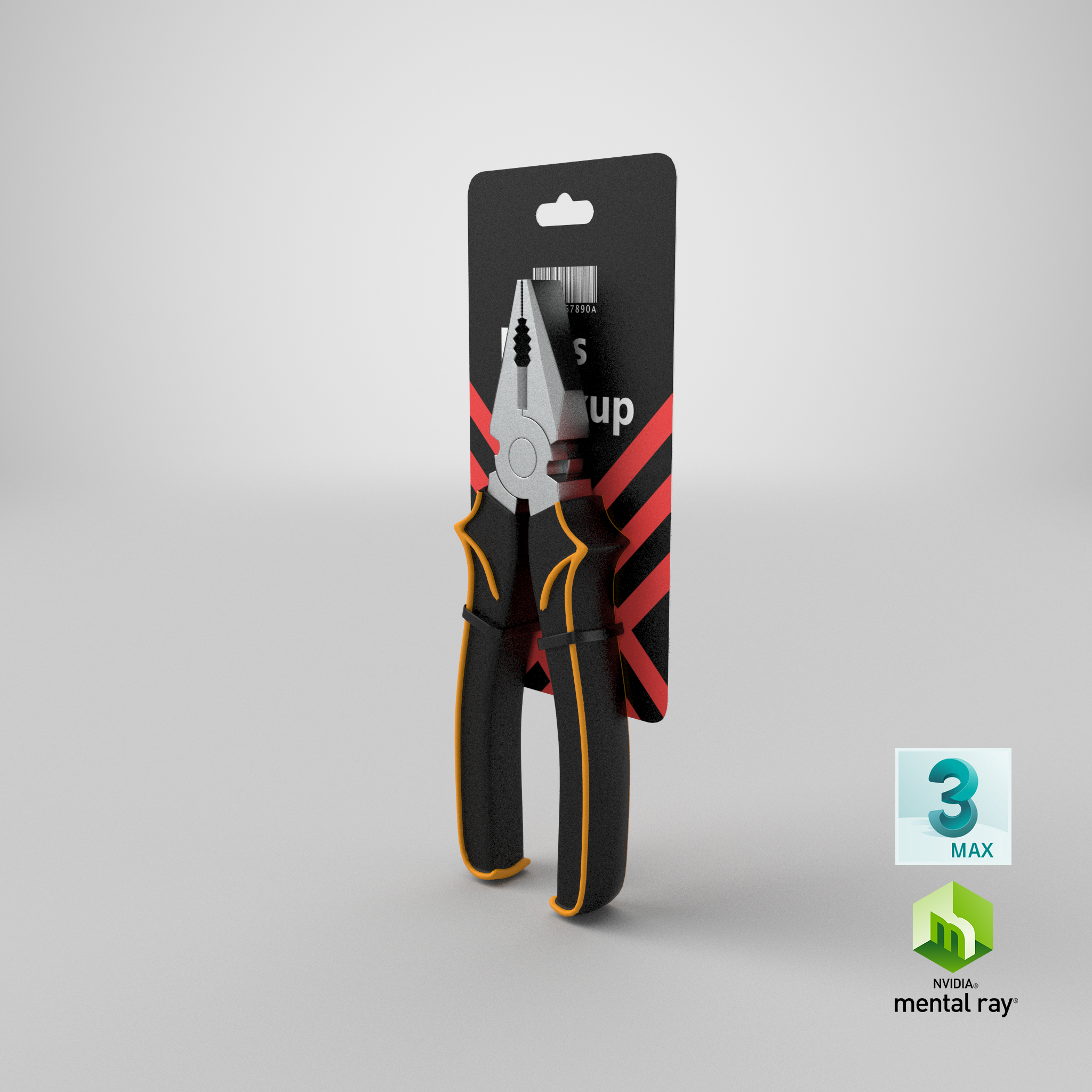 Black pliers packaging 3D - TurboSquid 1668181